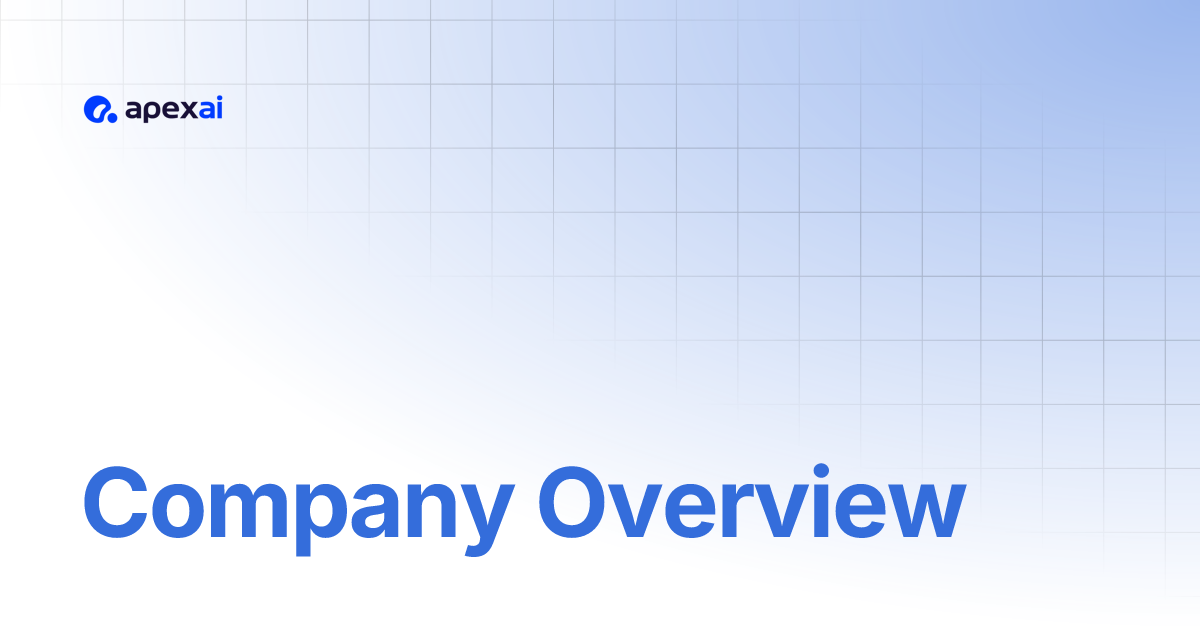 Company Overview | Apex AI